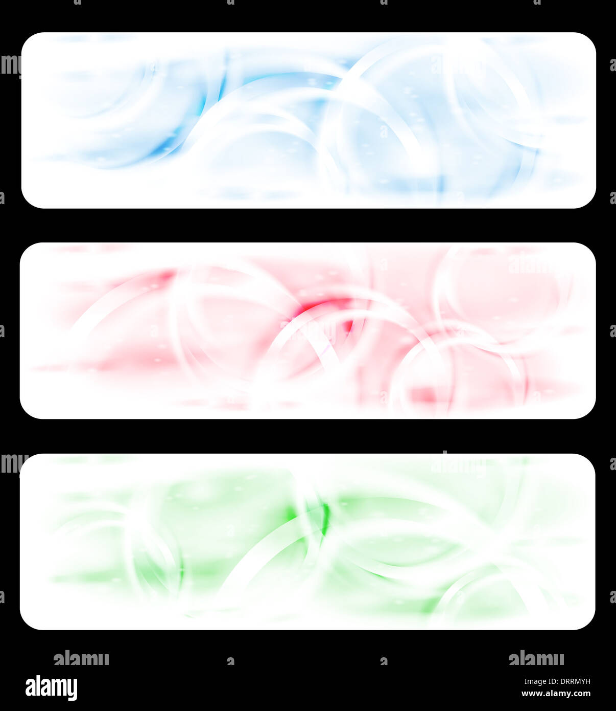 Set of elegant light banners Stock Photo - Alamy