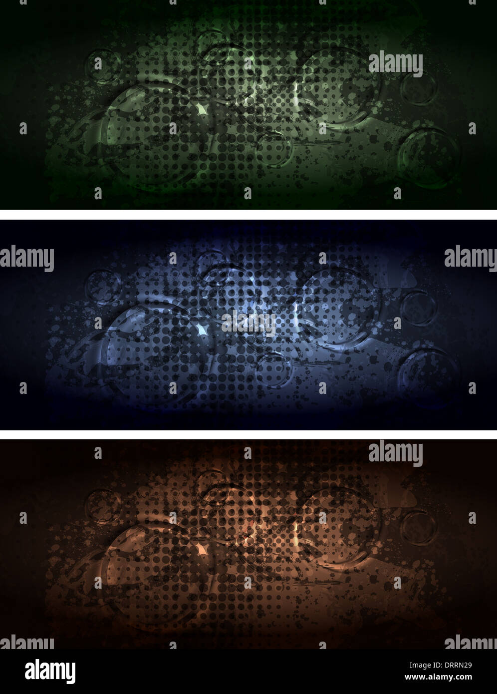 Set of dark grunge banners Stock Photo - Alamy
