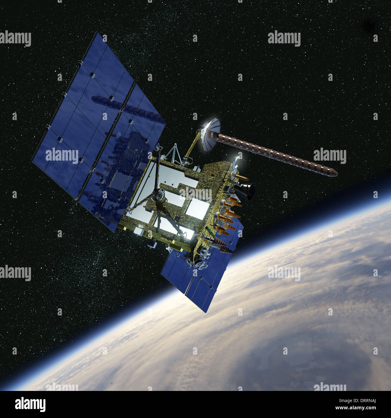 Modern navigation satellite Stock Photo - Alamy