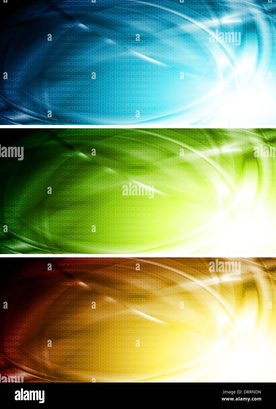 Set of vibrant wave banners Stock Photo - Alamy