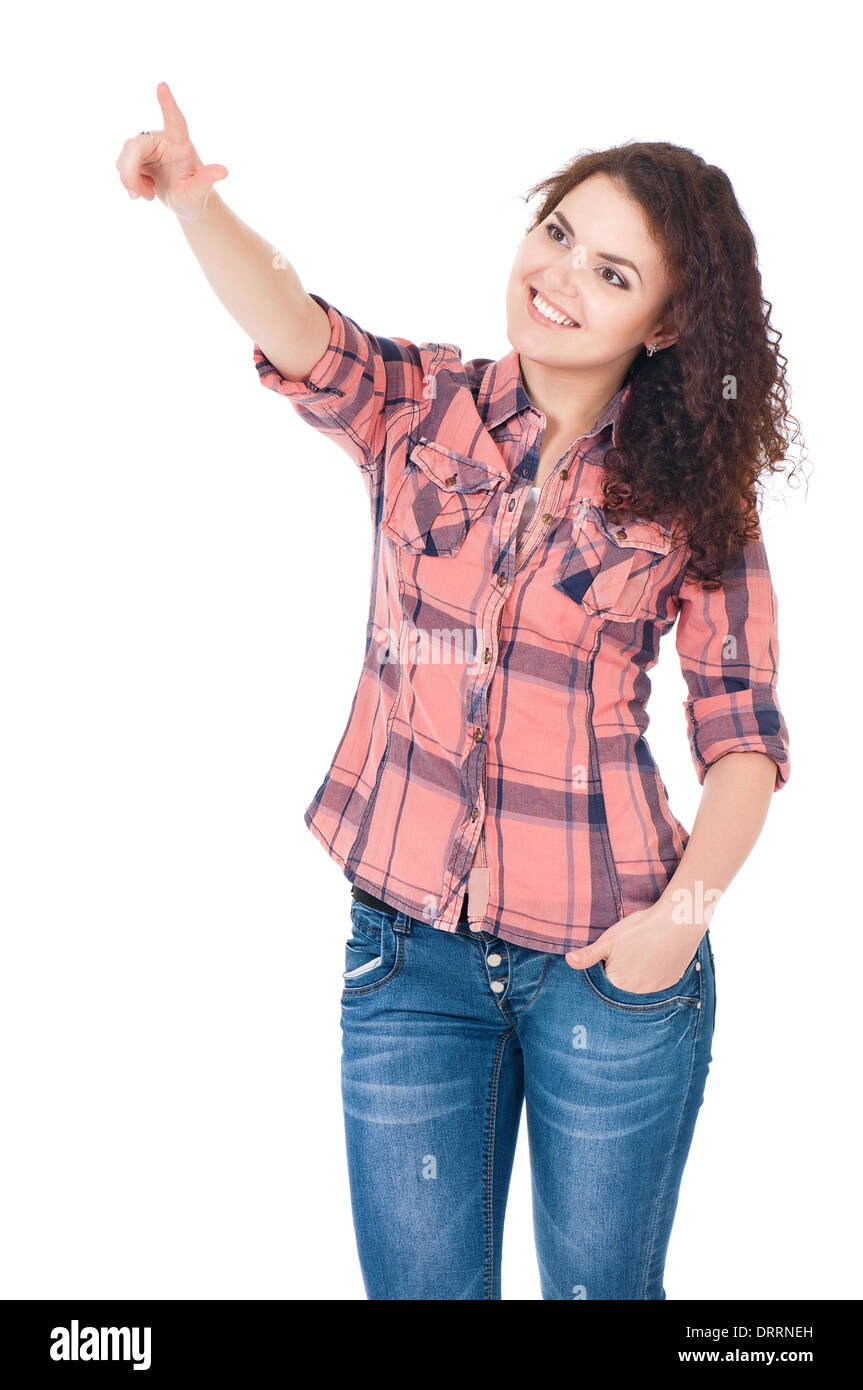 Touch girl hi-res stock photography and images - Alamy