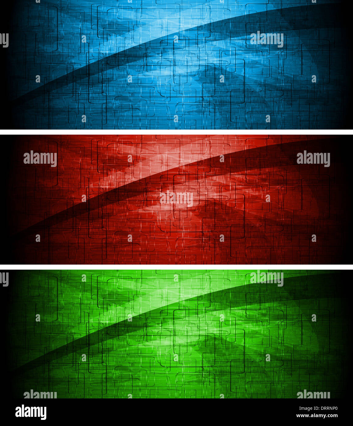 Set of dark grunge banners Stock Photo - Alamy