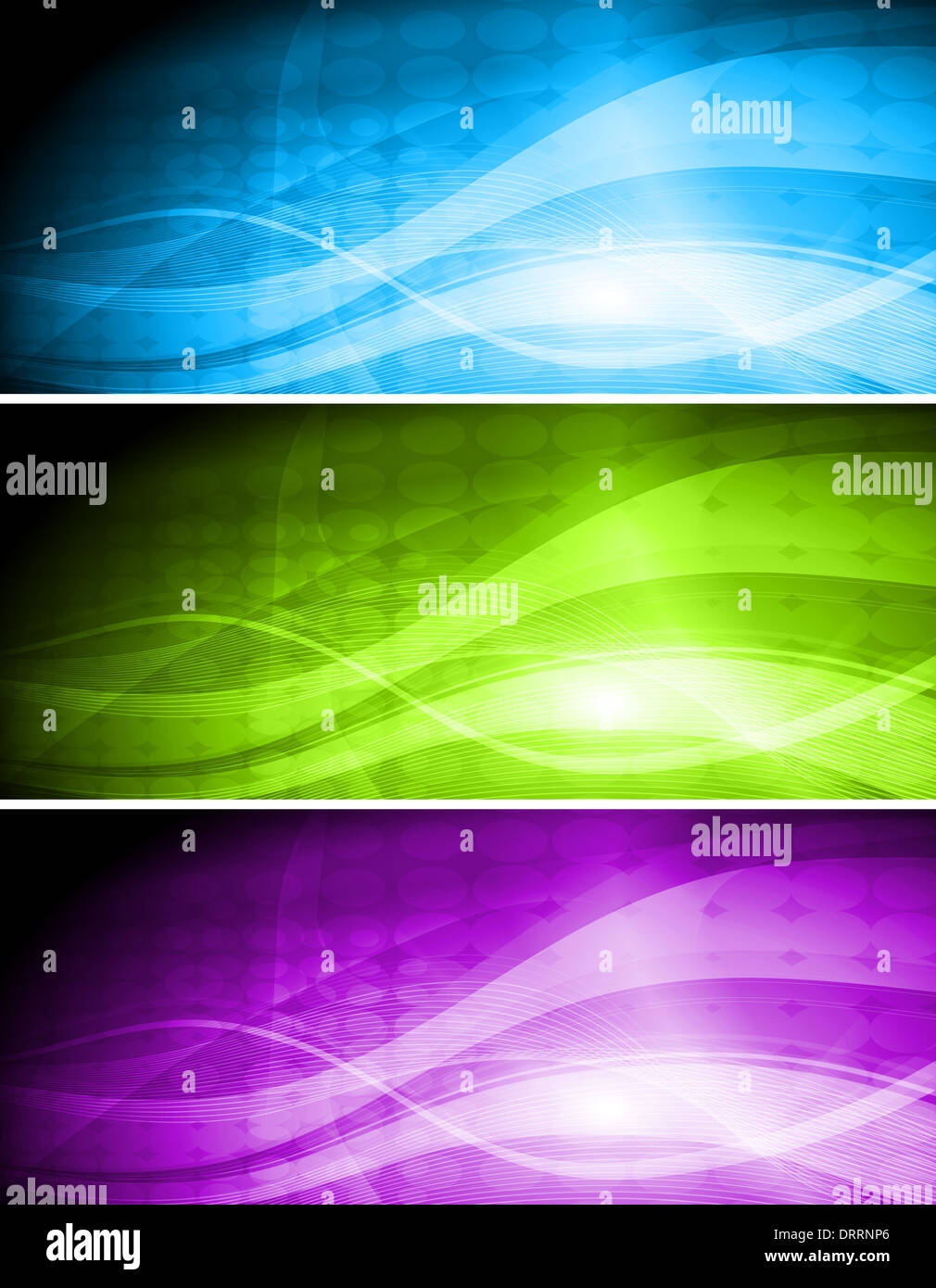 Wavy colorful banners Stock Photo - Alamy