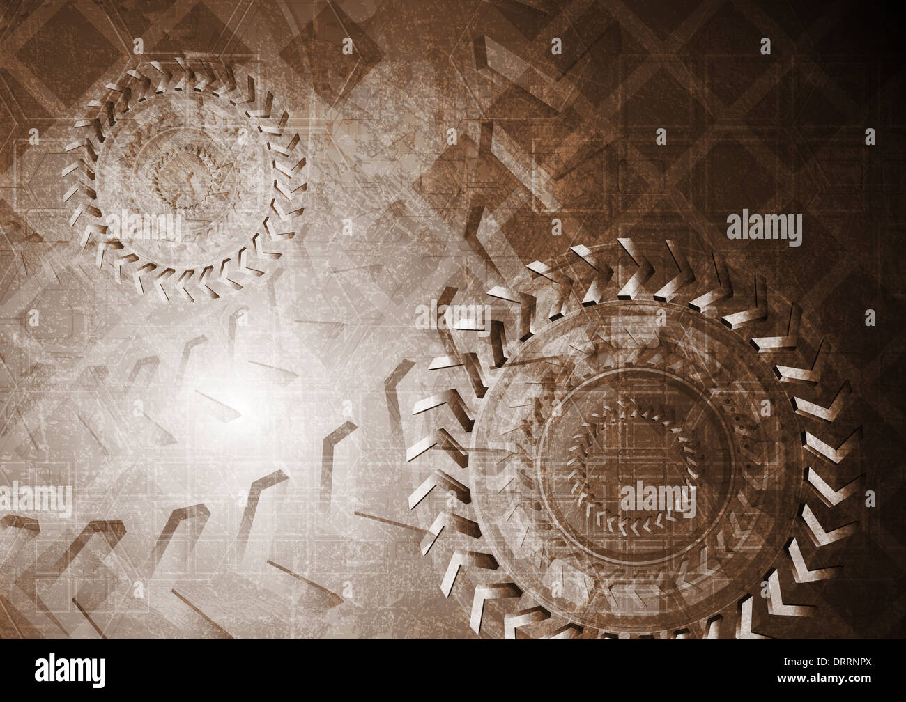 Retro hi-tech design Stock Photo - Alamy