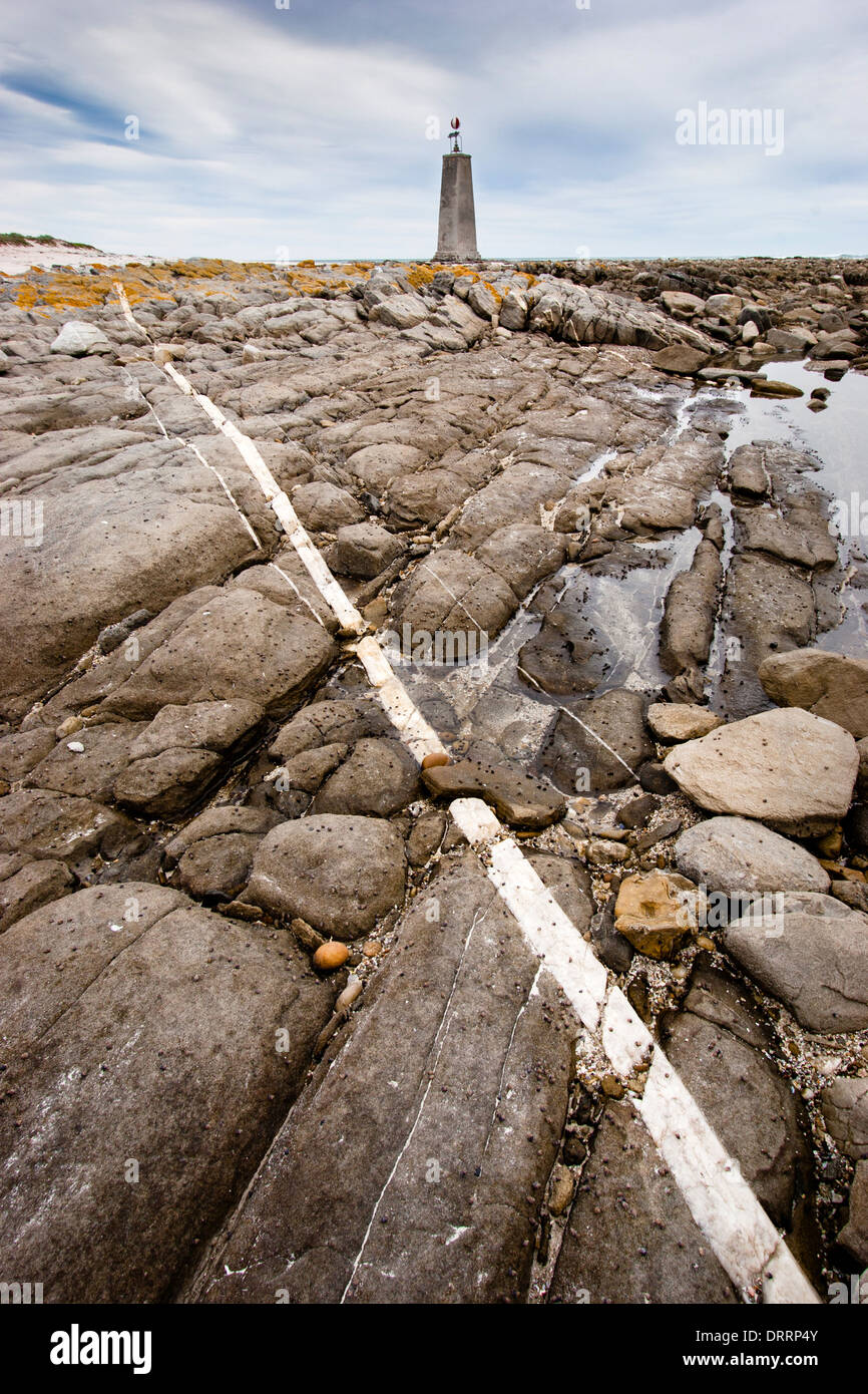 Quartz band and light beacon near Arniston Western Cape South Africa ...