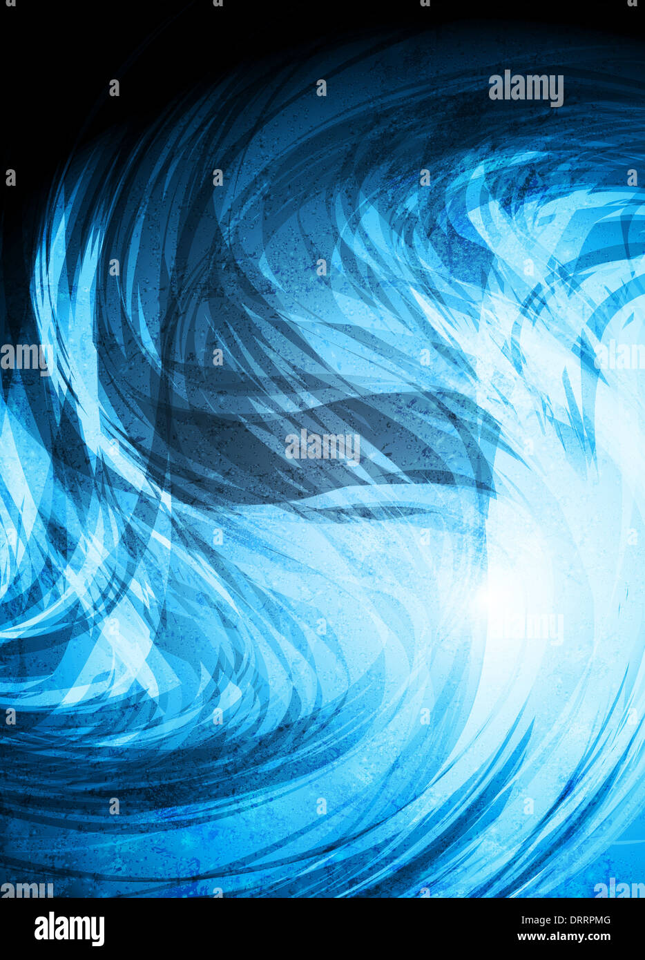 Bright blue design. Grunge style Stock Photo - Alamy