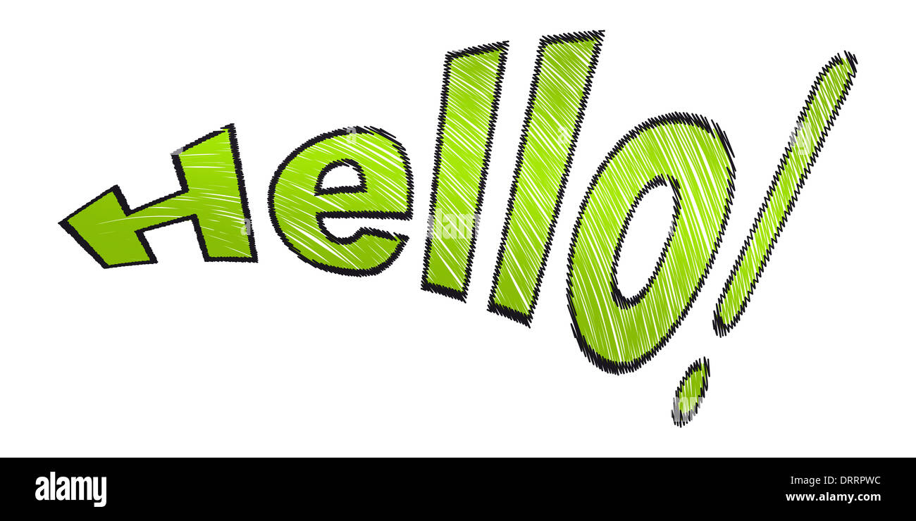 Hello hello hi Cut Out Stock Images & Pictures - Alamy