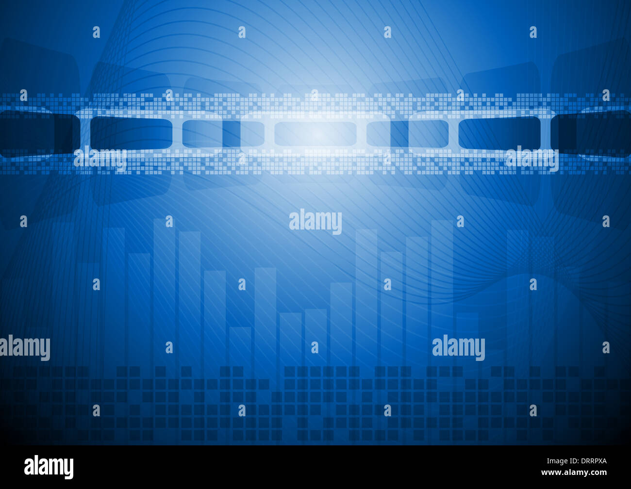 Dark blue tech design Stock Photo - Alamy