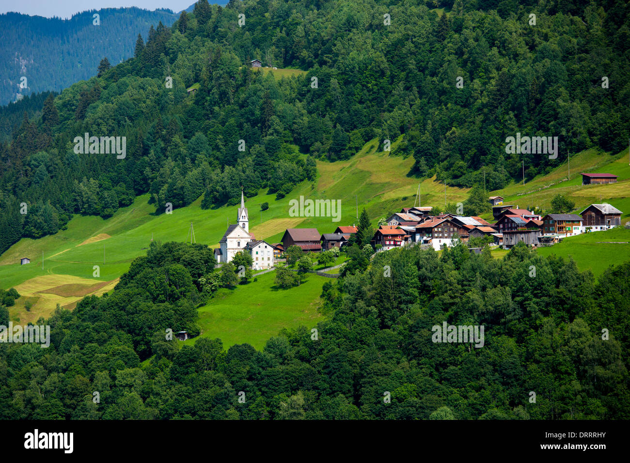Switzerland church mountain hi-res stock photography and images - Alamy