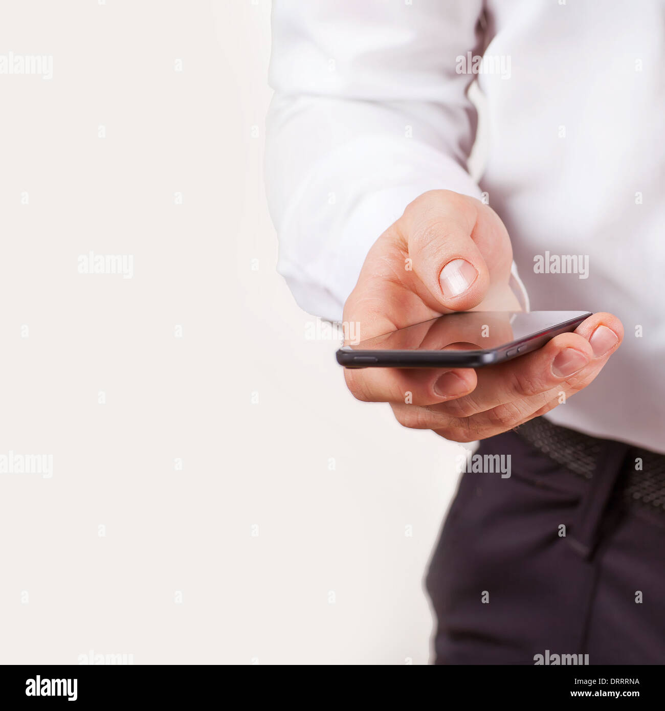 Touch screen mobile phone, in hand Stock Photo - Alamy
