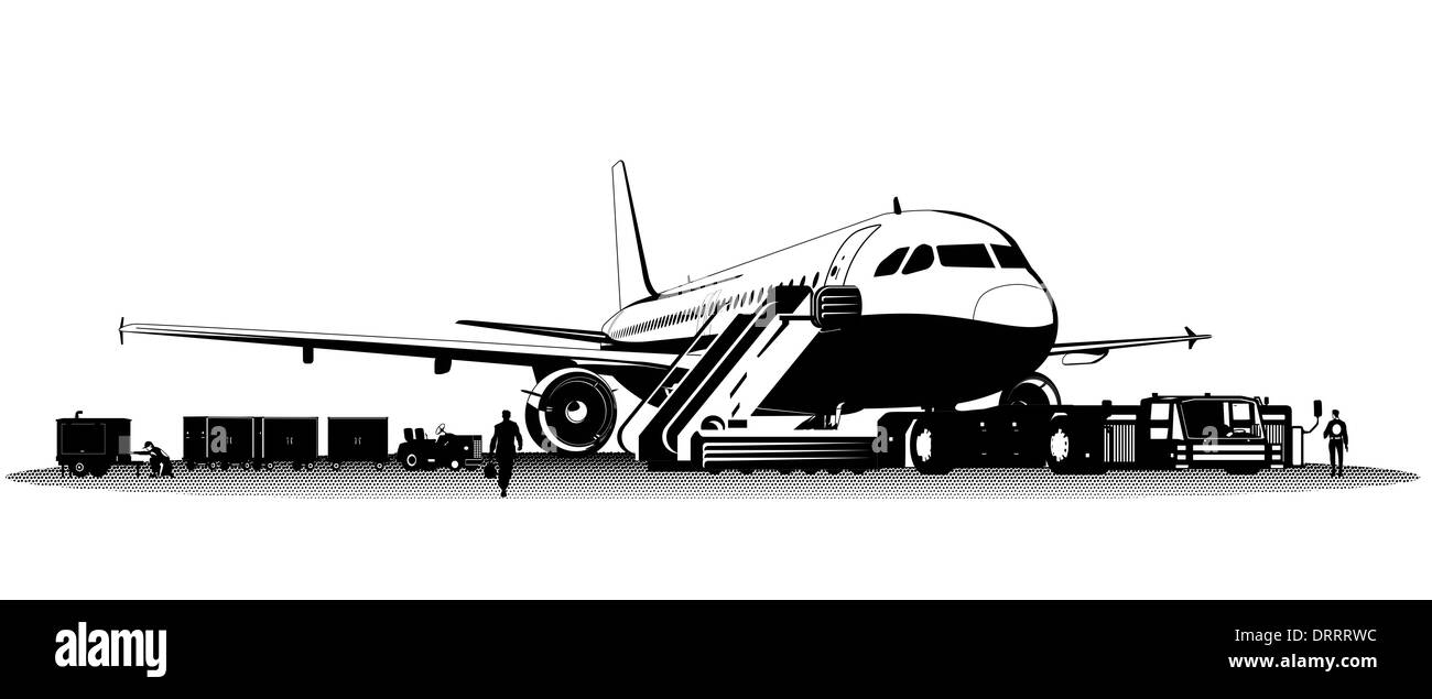 Airplane airbus a320 Cut Out Stock Images & Pictures - Alamy