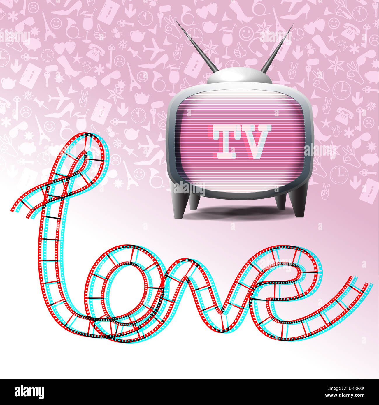 Letters tv screen hi-res stock photography and images - Alamy