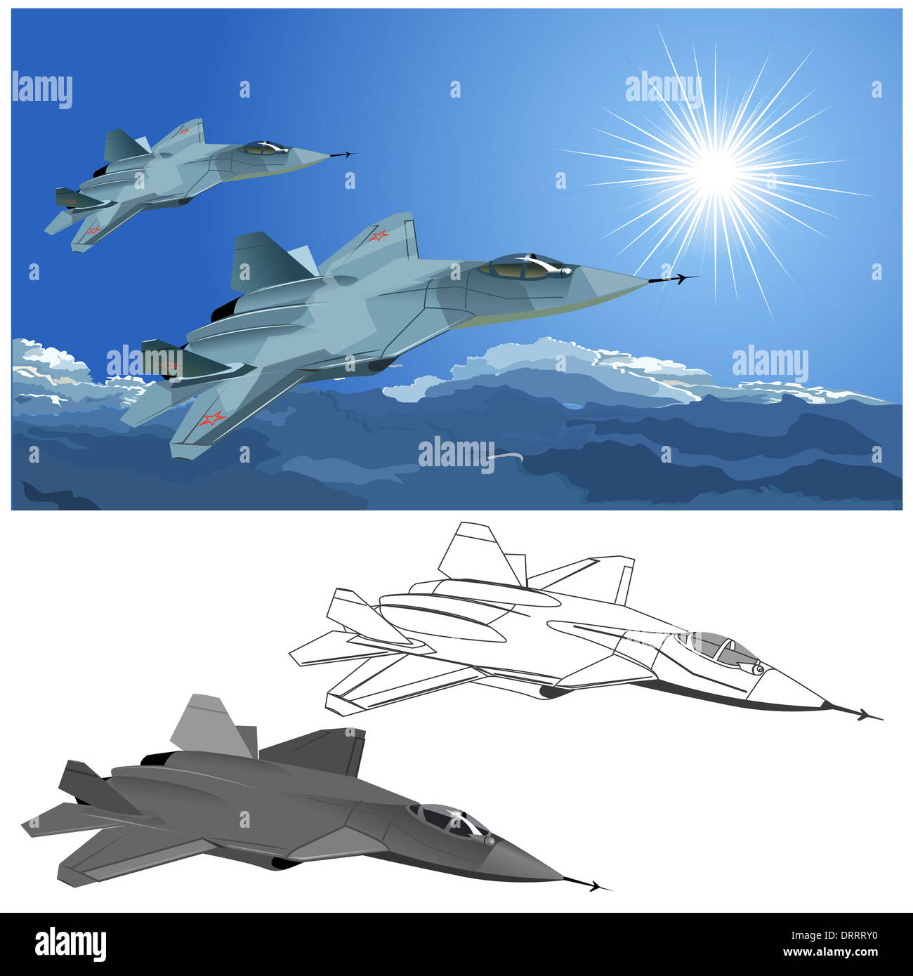 modern stealth fighter Stock Photo - Alamy