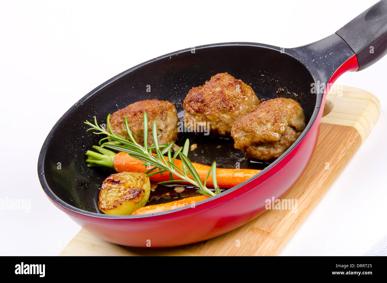 Rissoles with vegetables Stock Photo - Alamy