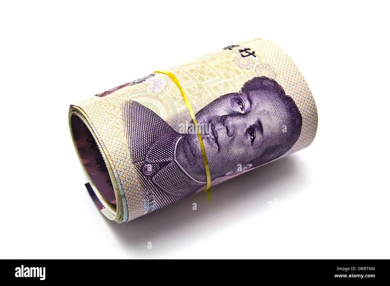 Roll of chinese money Stock Photo - Alamy