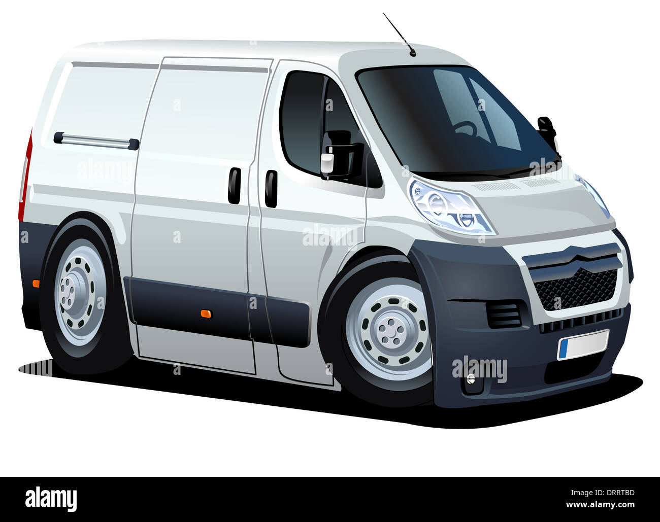 cartoon delivery / cargo van Stock Photo - Alamy