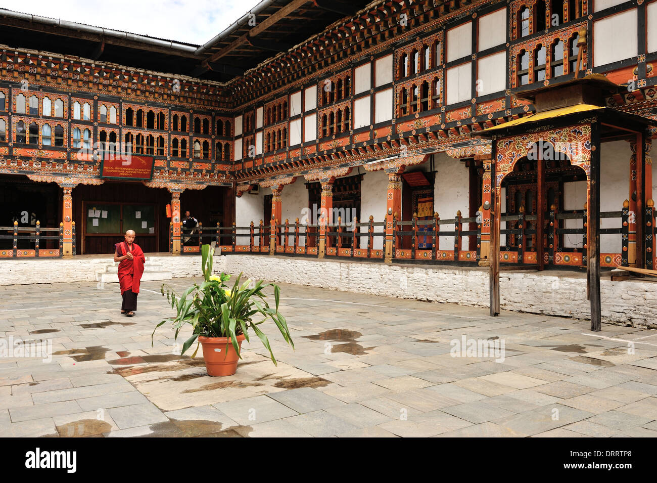 Mongar Dzong courtyard, Mongar, Bhutan Stock Photo - Alamy
