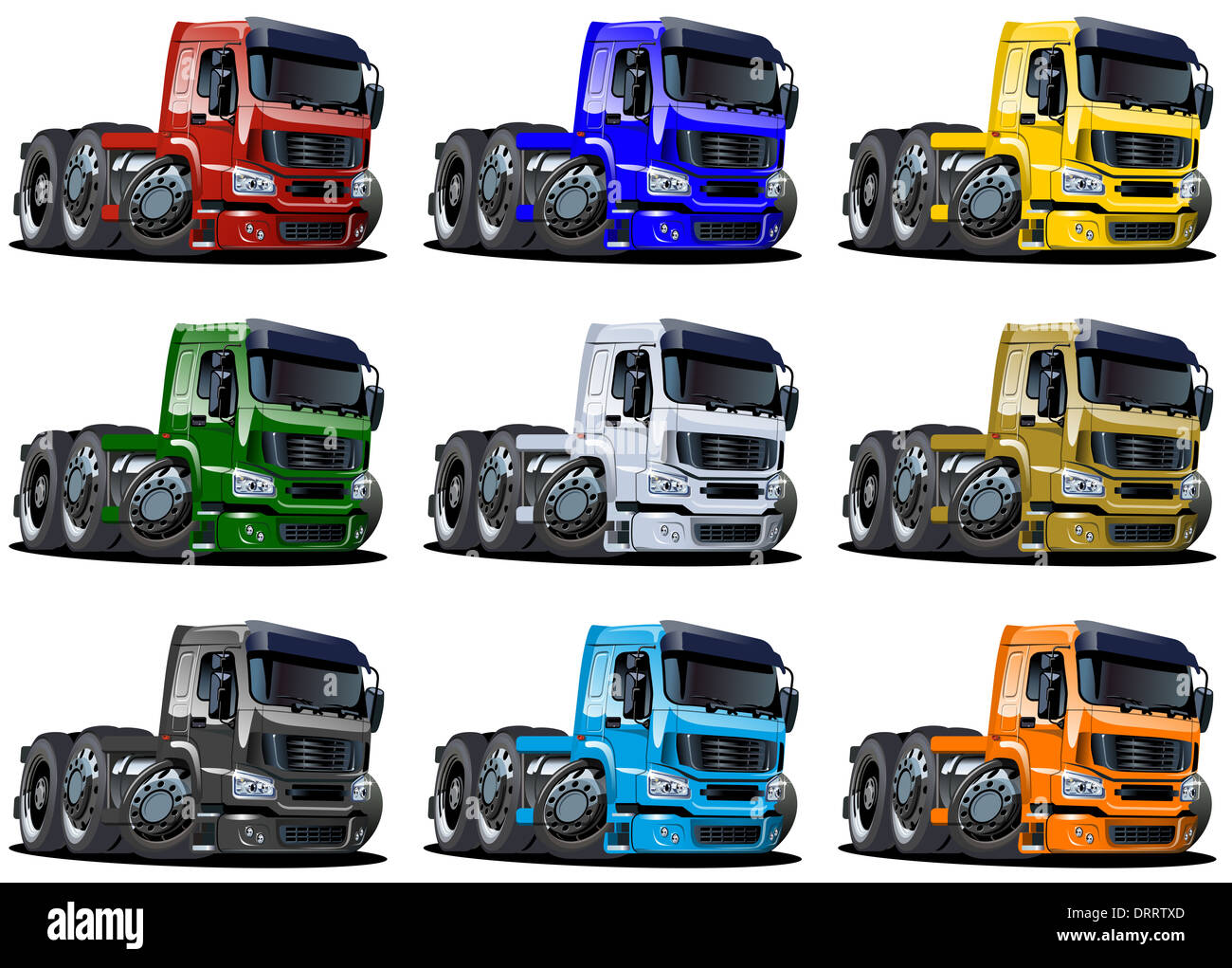 Big truck cartoon hi-res stock photography and images - Alamy