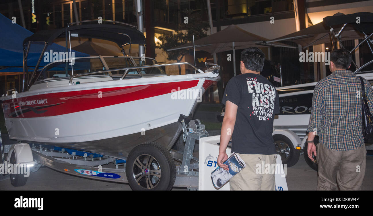 The summer Boat show on the Yarra River South Bank Docklands opens 31 ...
