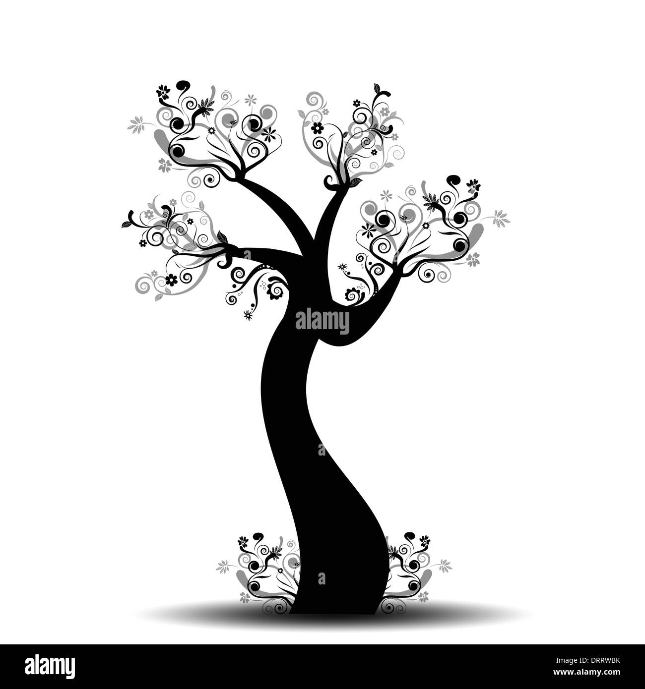 Black tree art Cut Out Stock Images & Pictures - Alamy
