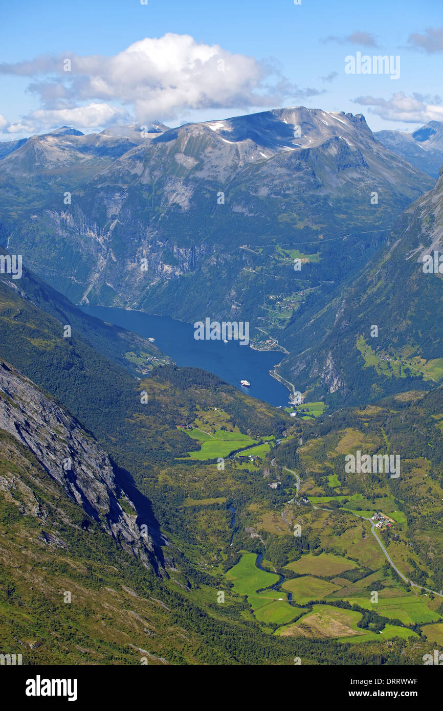 View of Geiranger Stock Photo - Alamy