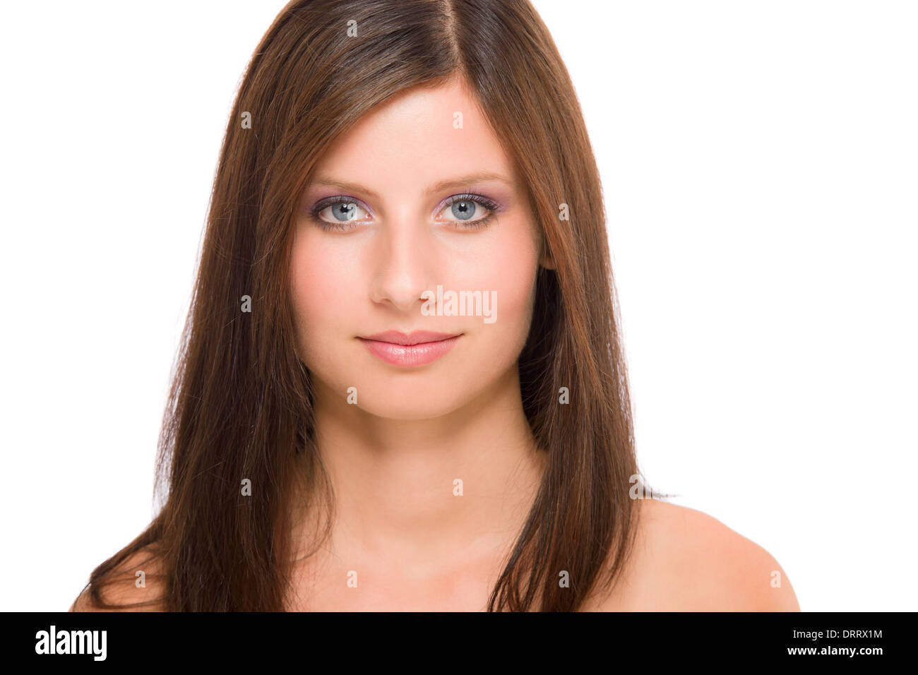 Beautiful model smiling portrait Stock Photo - Alamy