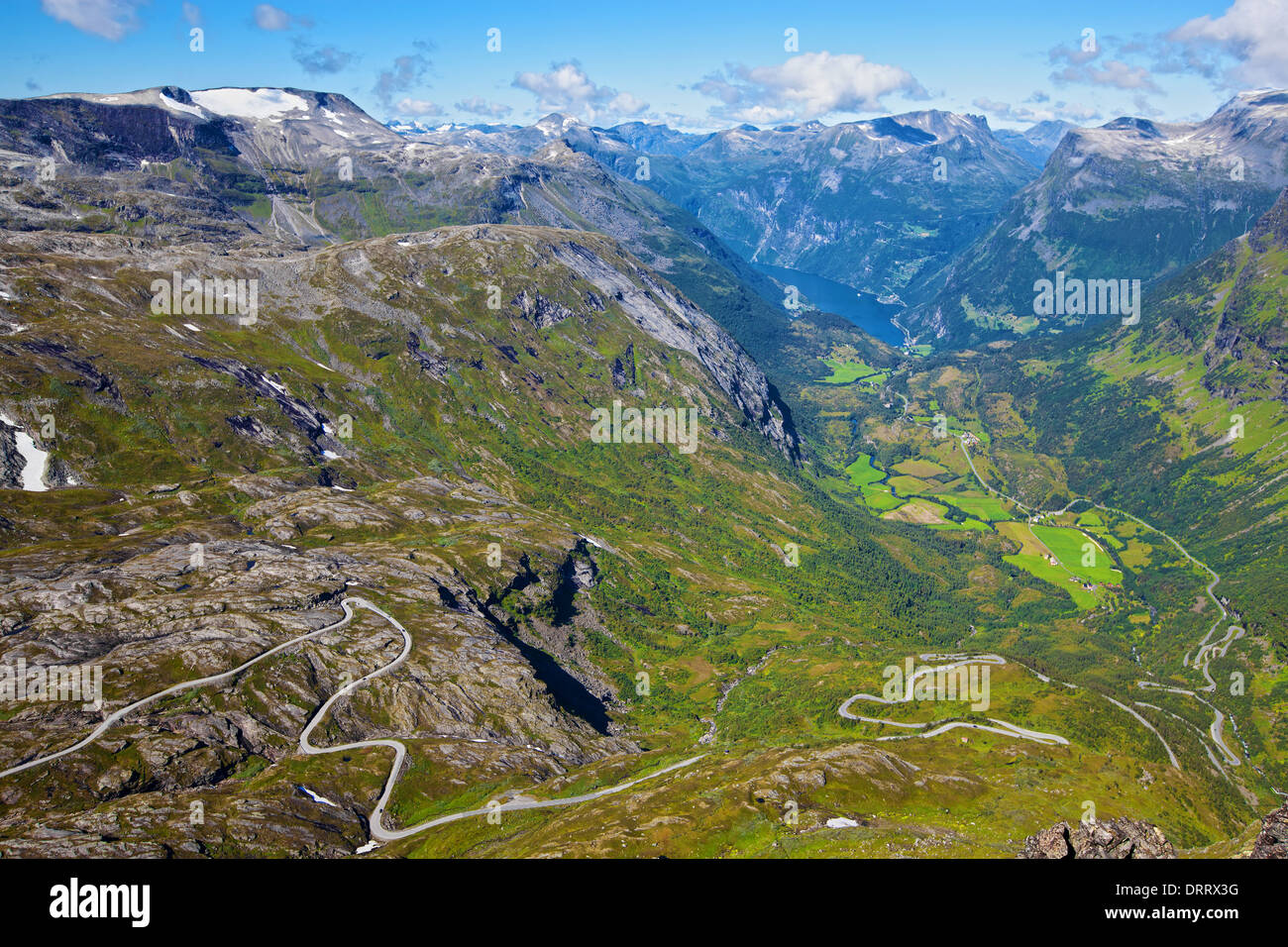 View of Geiranger Stock Photo - Alamy