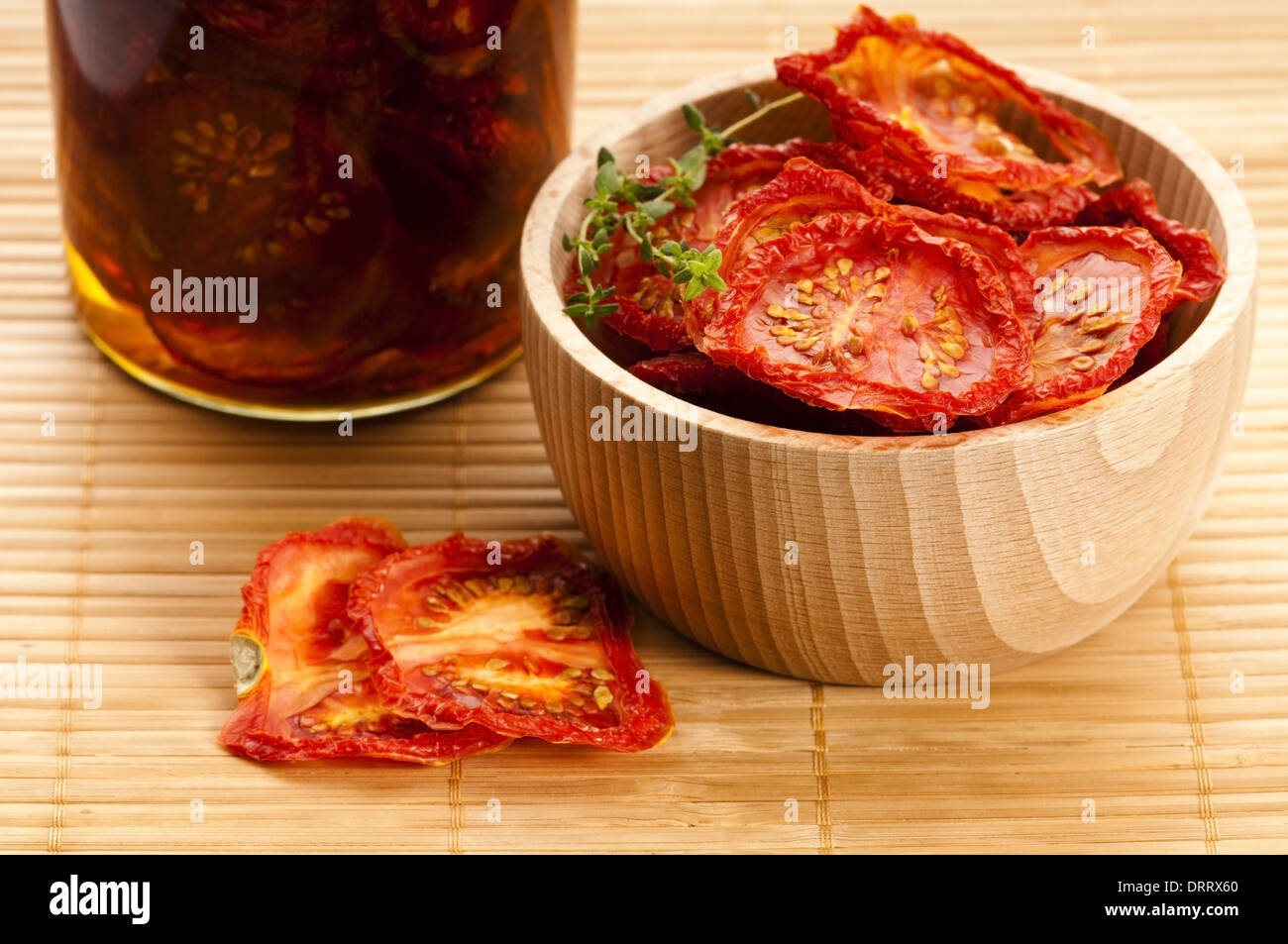 Italian sun dried tomatoes Stock Photo - Alamy