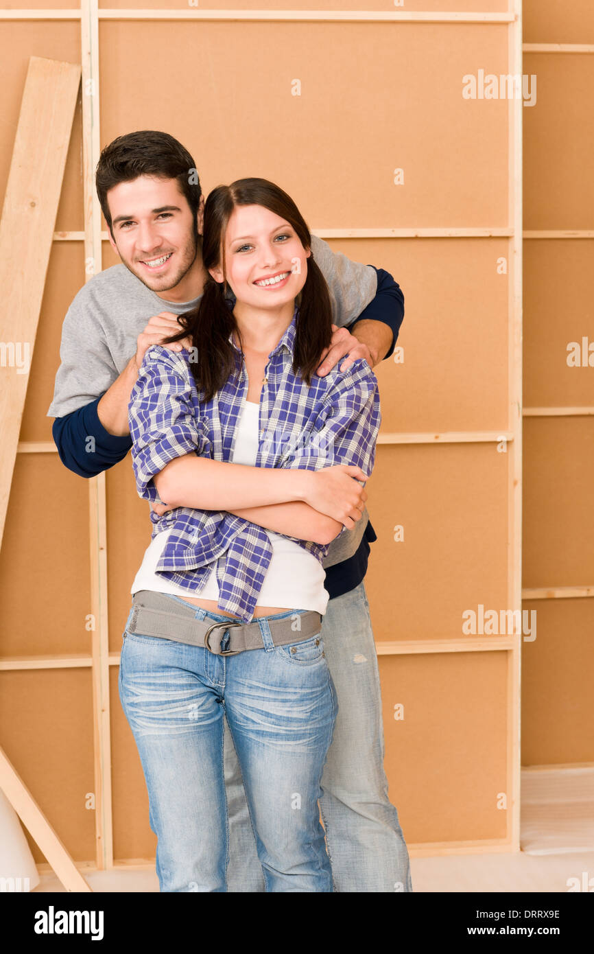 Home improvement young happy couple together Stock Photo - Alamy
