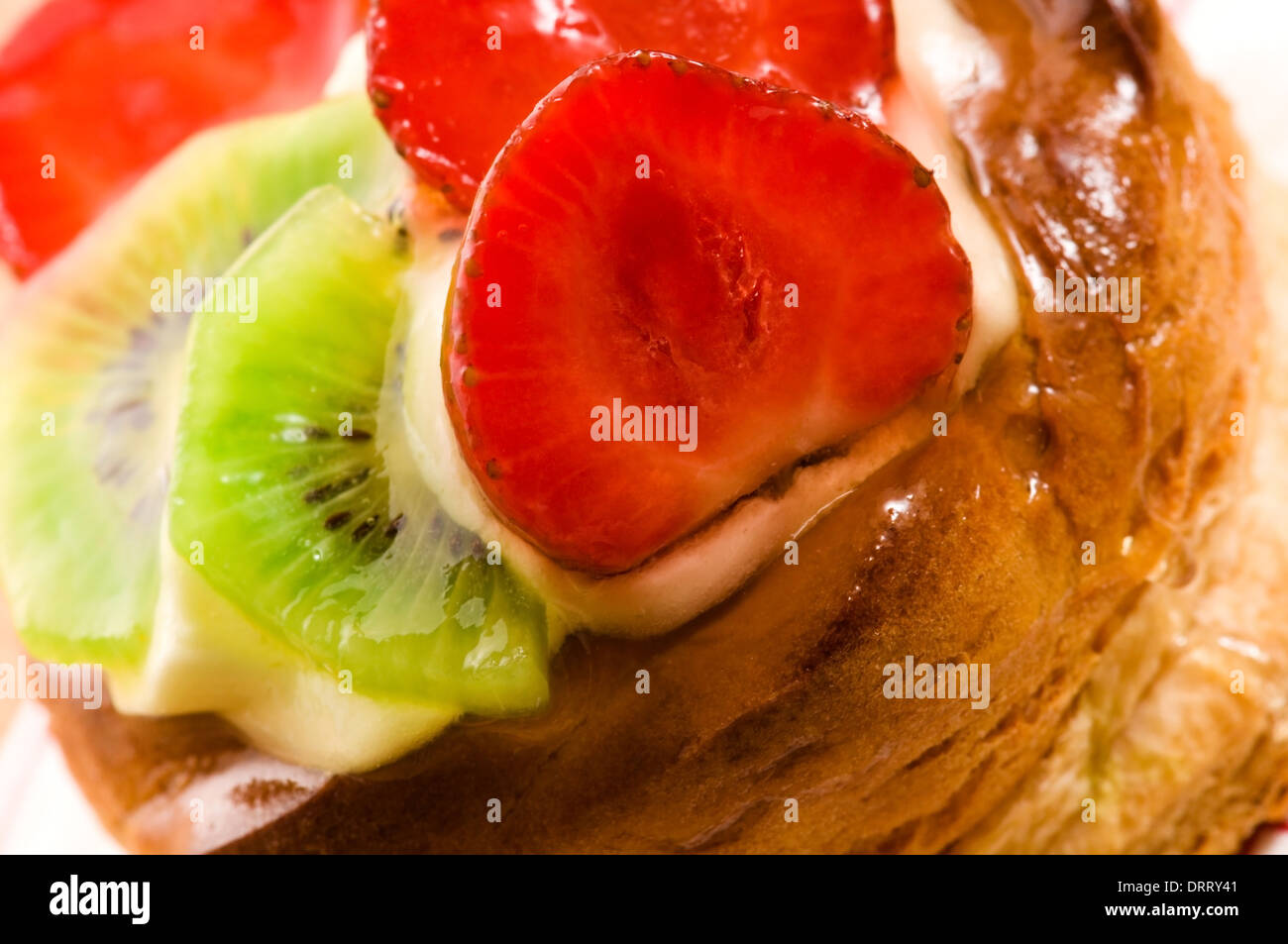 French cake with fresh fruits Stock Photo - Alamy