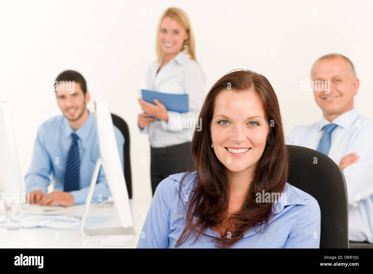 Business team pretty businesswoman portrait Stock Photo - Alamy