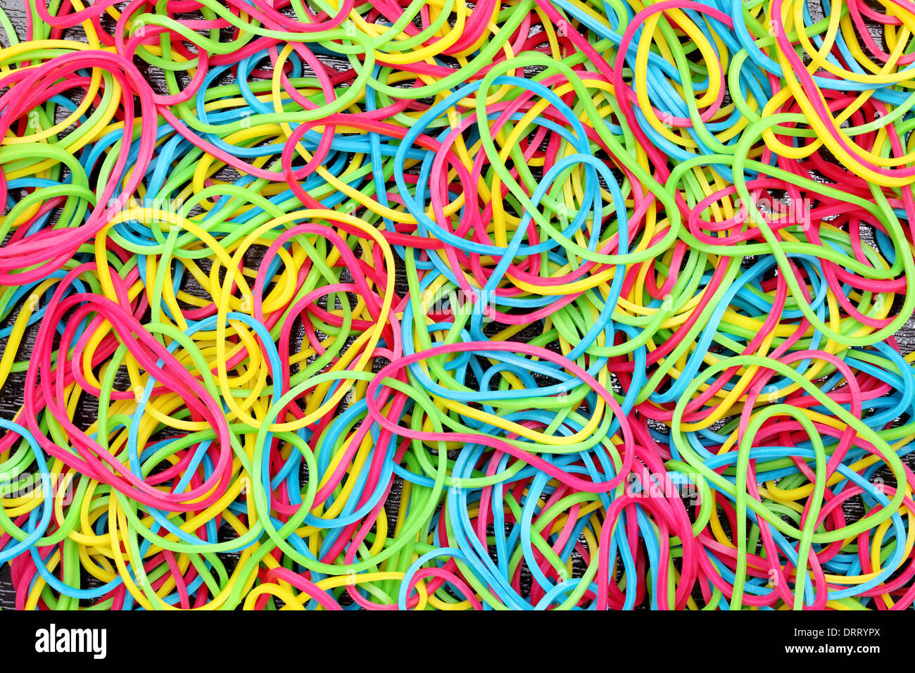 Colorful rubber bands, texture background Stock Photo - Alamy