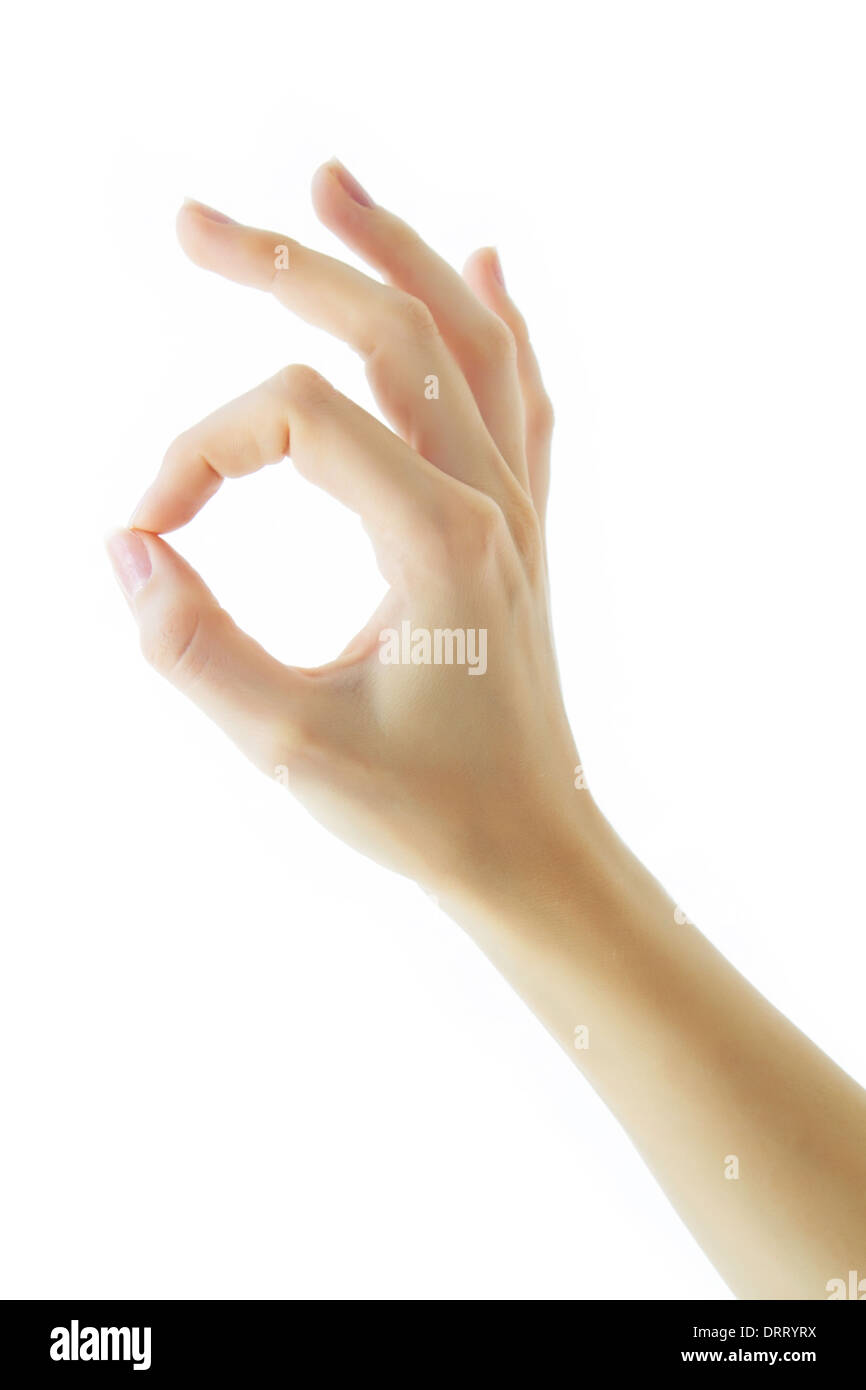 Woman suit sign language hi-res stock photography and images - Alamy