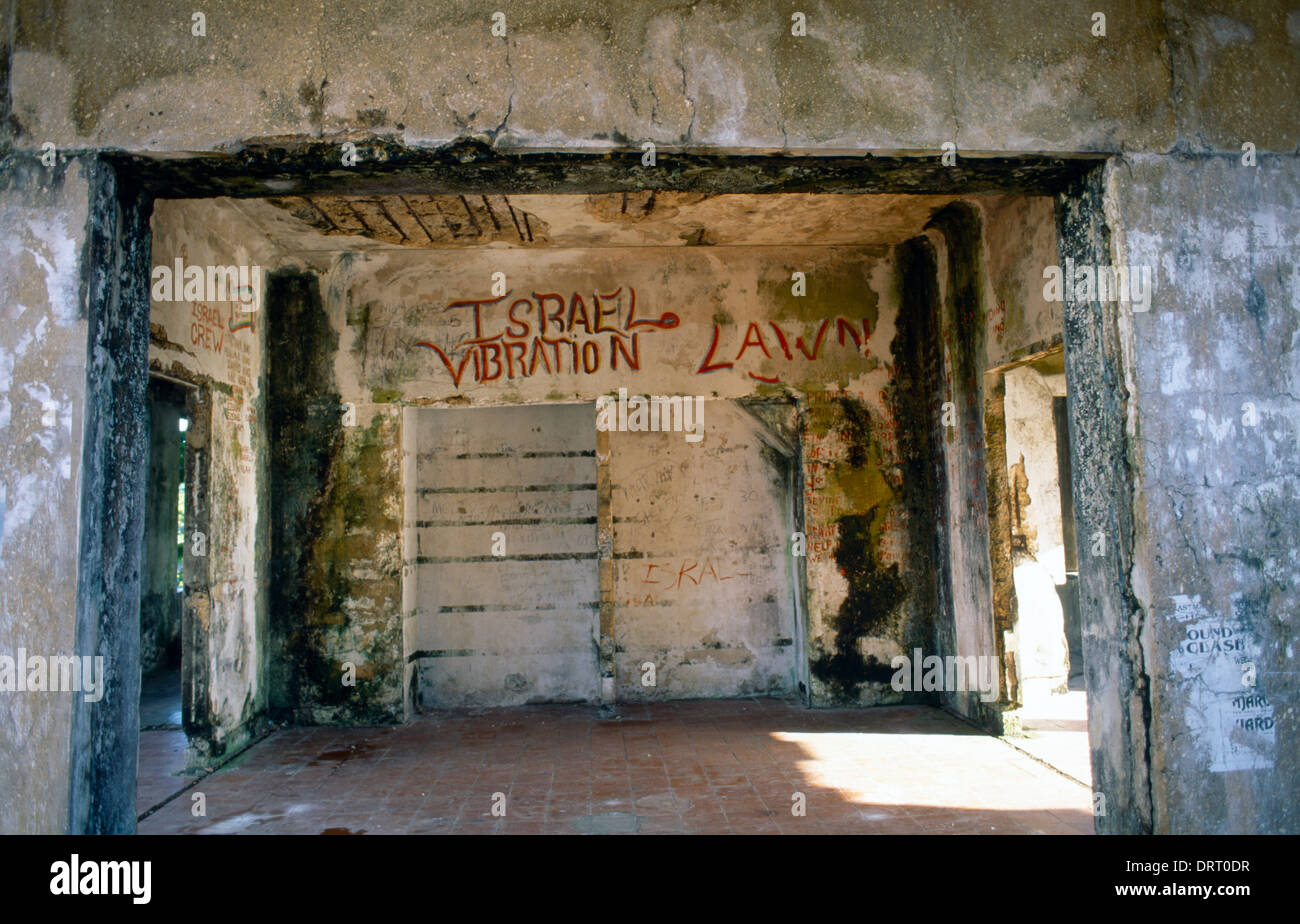 Port Antonio Jamaica The Folly Former Haunt Of Rastafarians Stock Photo ...