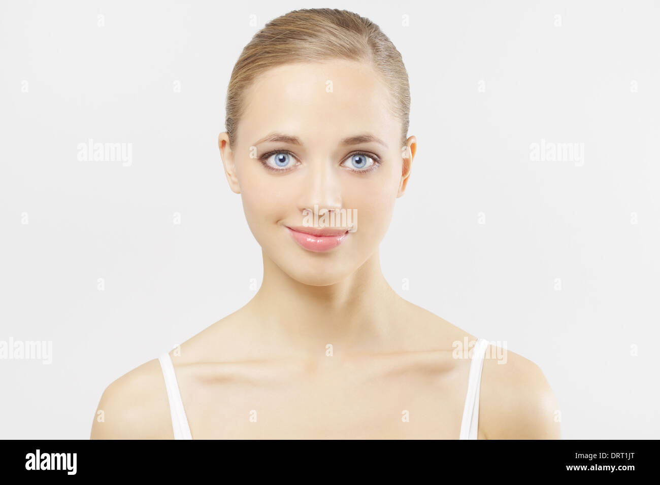Beautiful girl with clean skin Stock Photo - Alamy
