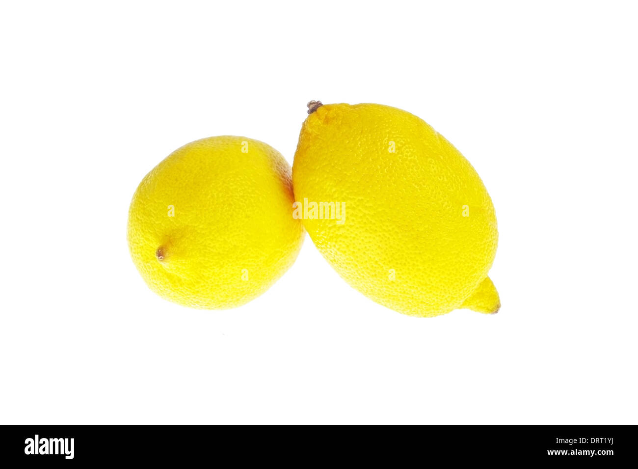 Two lemons isolated on white background Stock Photo - Alamy
