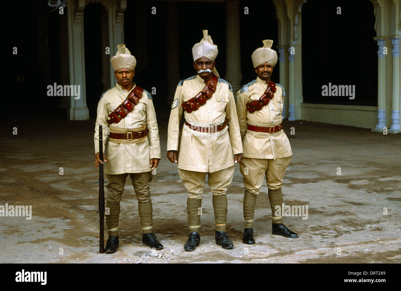 palace guards mysore karnataka india Stock Photo - Alamy