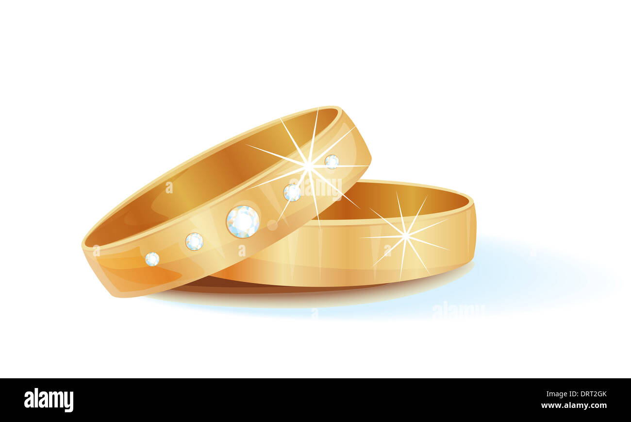 gold wedding rings Stock Photo - Alamy