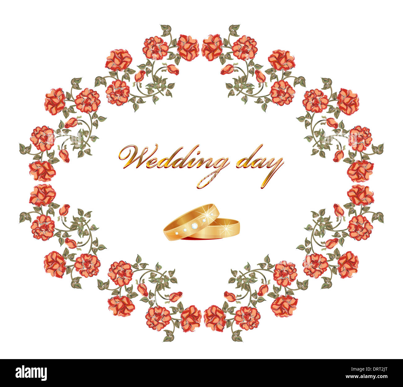 Vintage wedding background roses Cut Out Stock Images & Pictures - Alamy