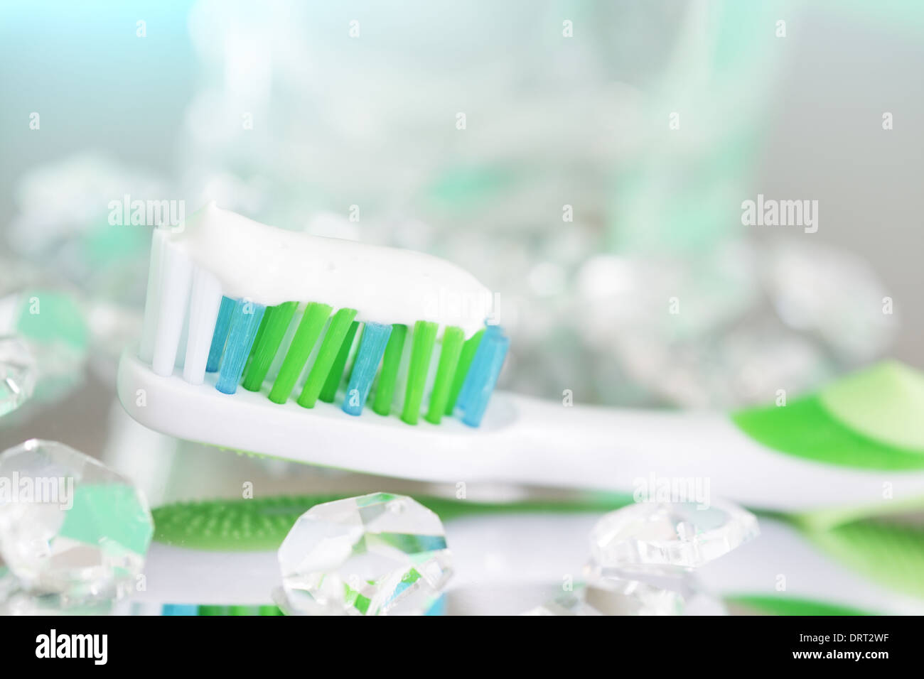 Toothbrush on a light background Stock Photo - Alamy