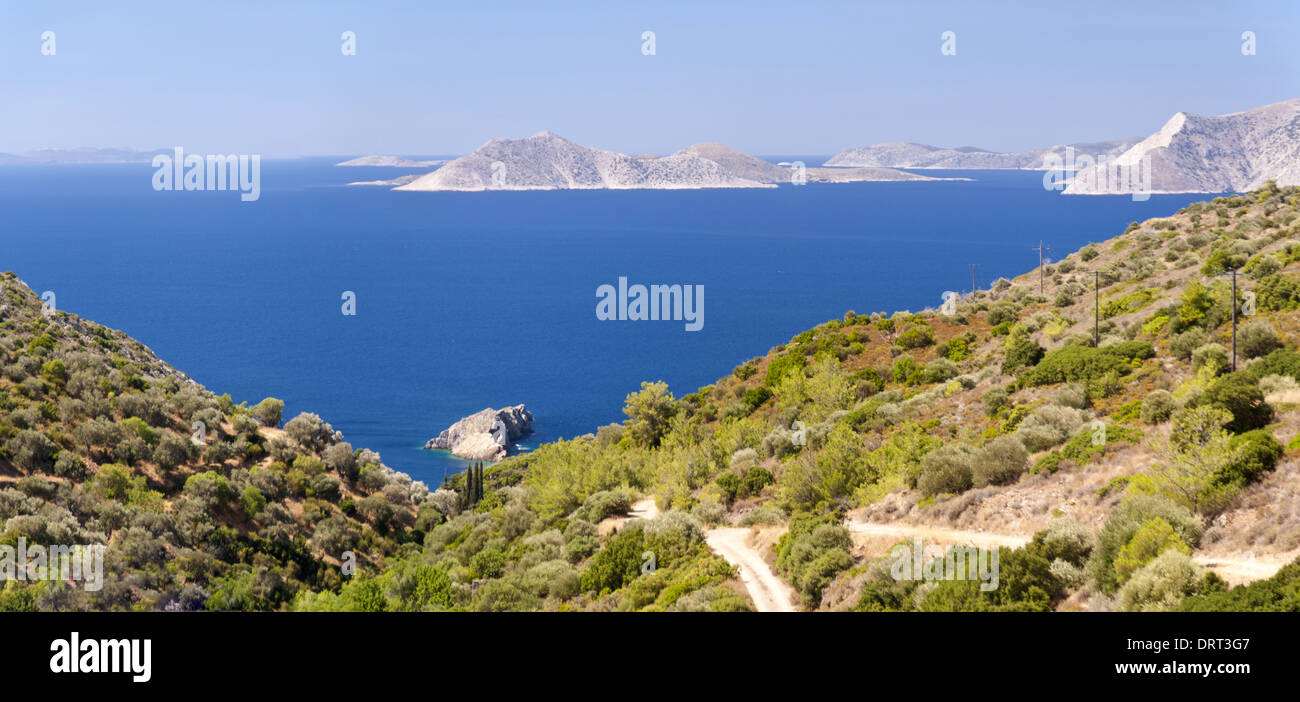 Panorama of Samos Stock Photo - Alamy