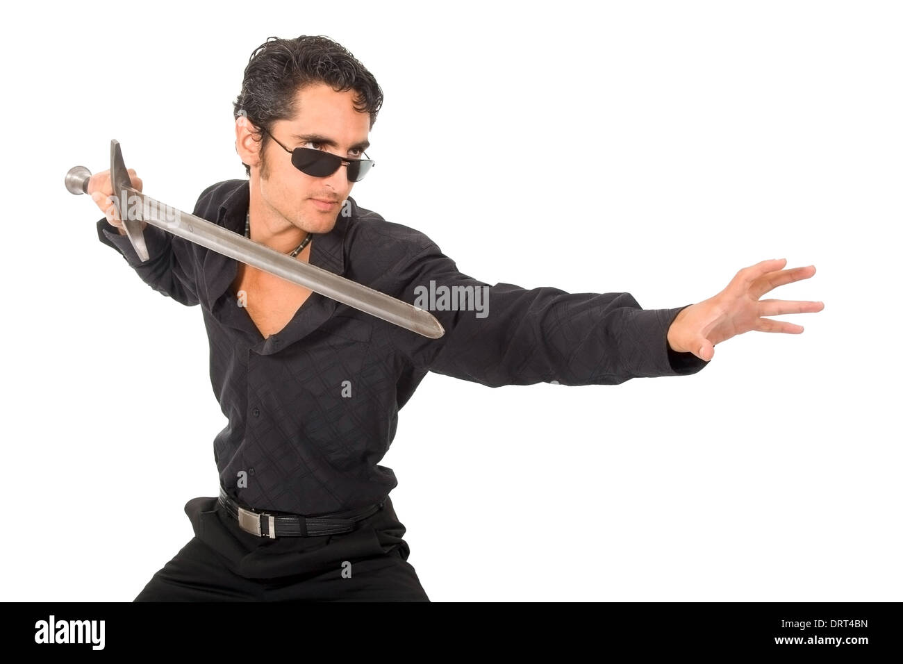 Handsome man sword hi-res stock photography and images - Alamy