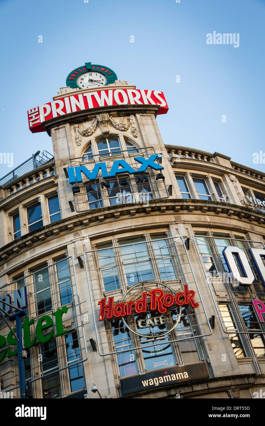 Manchester Printworks entertainment complex on Withy Grove in ...