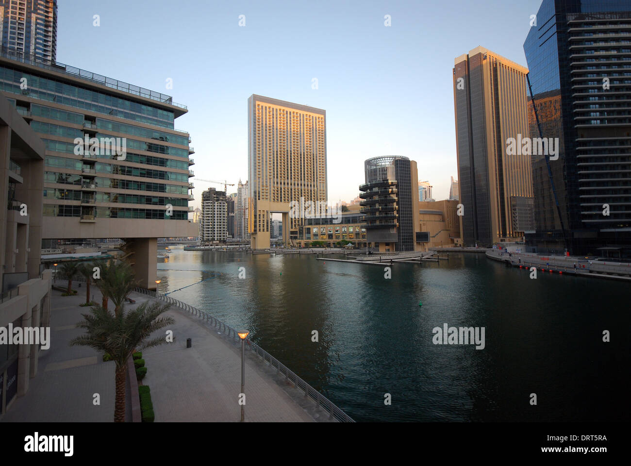 The Dubai marina with modern architecture Stock Photo - Alamy