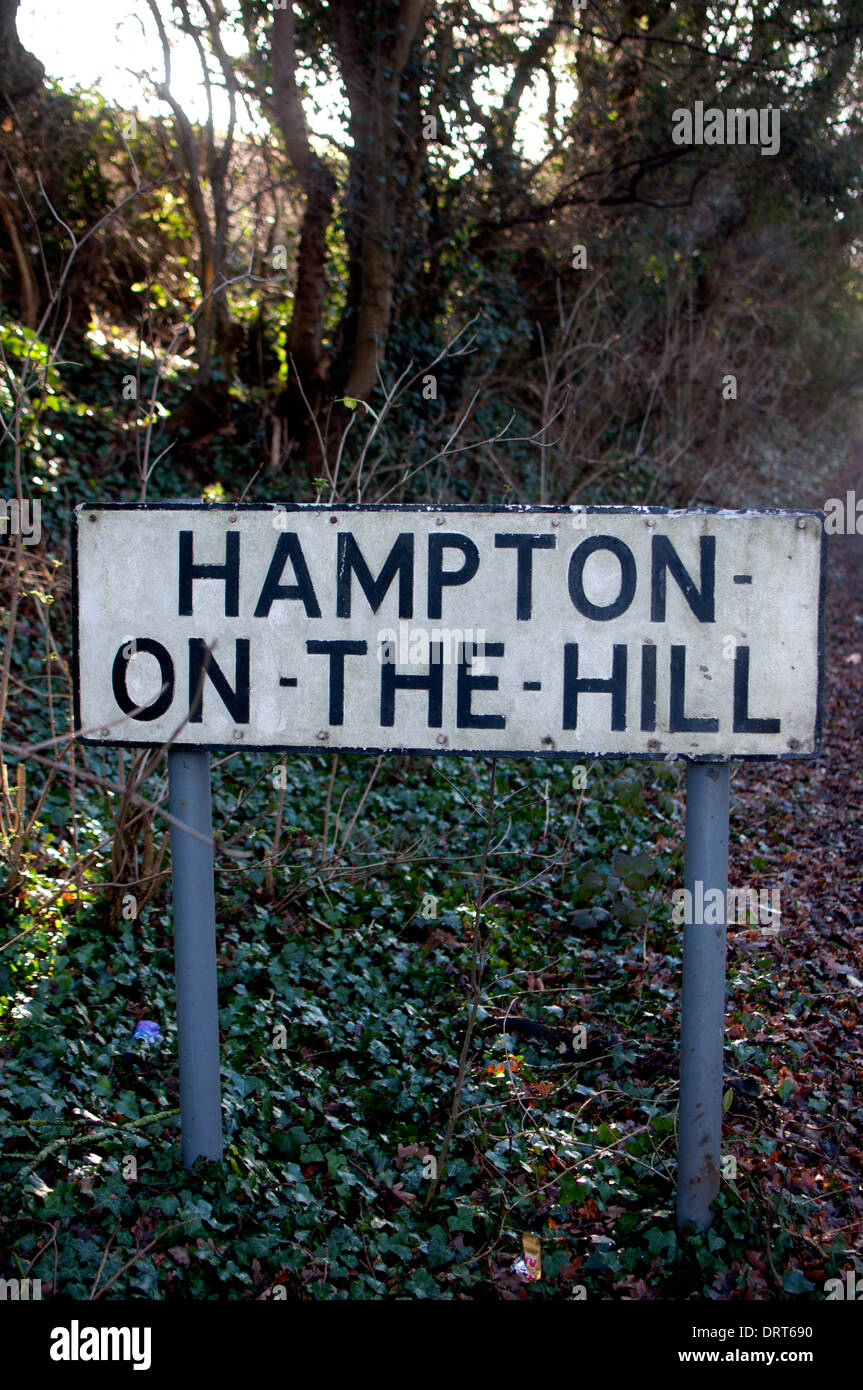 Hampton-on-the-Hill village sign, Warwickshire, UK Stock Photo - Alamy