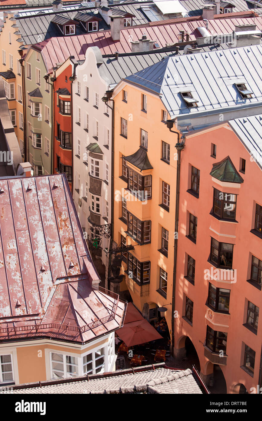 View of old european town Stock Photo - Alamy
