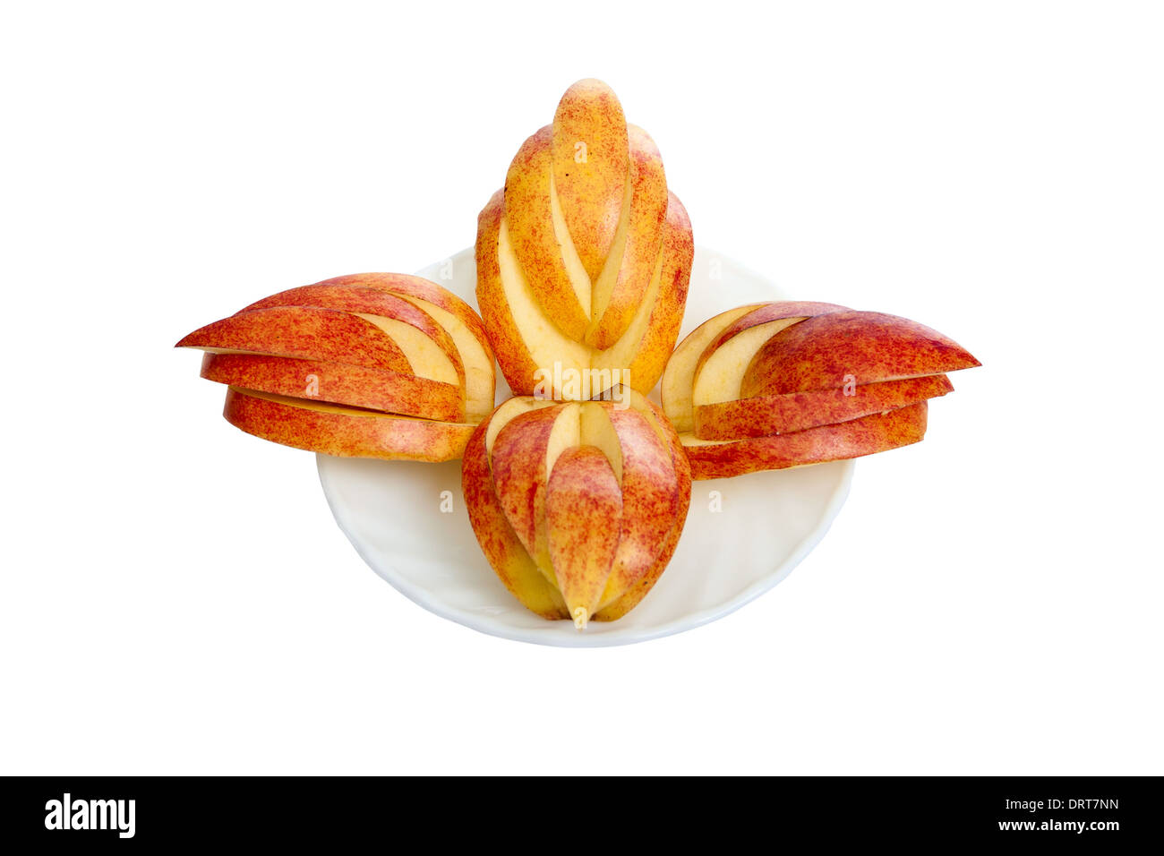 Fruit carving apple Cut Out Stock Images & Pictures - Alamy