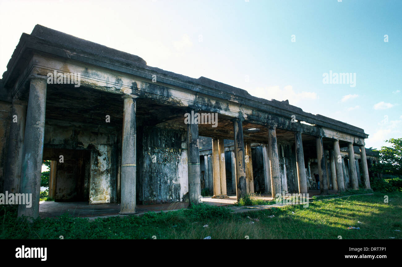 Port Antonio Jamaica The Folly Built On Salt Water Foundations Stock ...