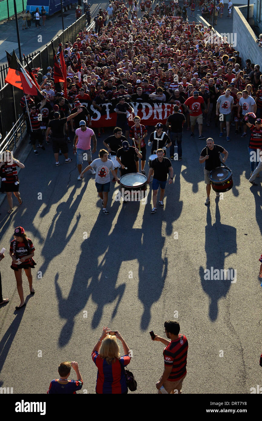 Newcastle jets fans hi-res stock photography and images - Alamy
