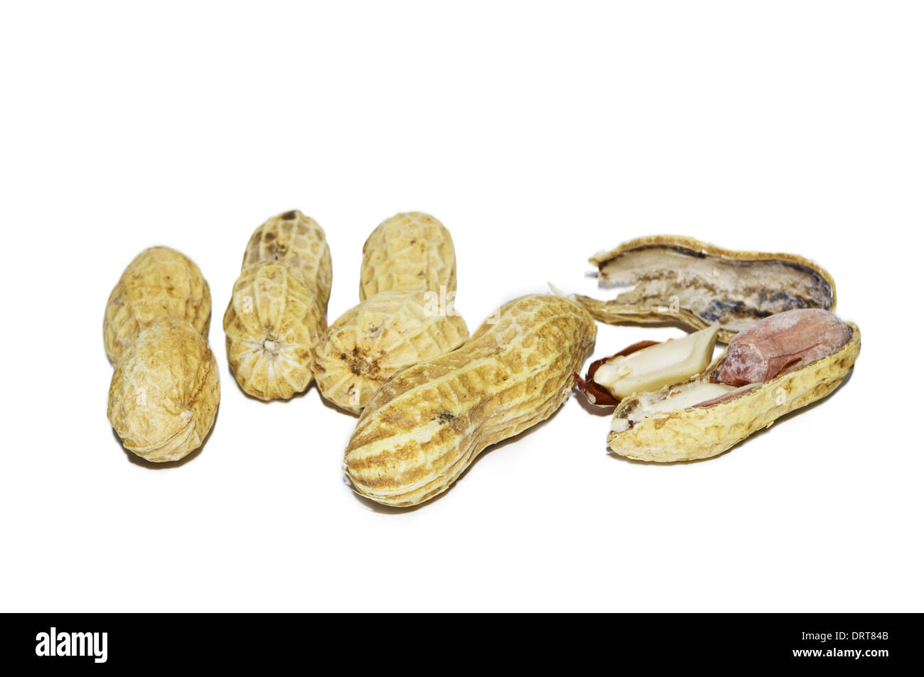 peanuts, isolated on white Stock Photo - Alamy